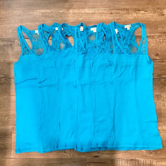 Zenana Outfitters | Tops | 6 Piece Tank Top Lot Lace Tanks Wholesale S ...